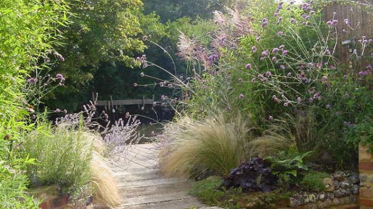 Riverside garden
